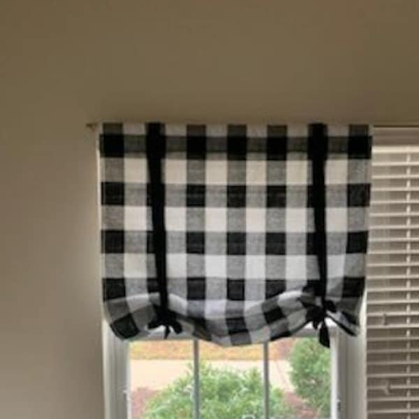 Buffalo Check Valance - Etsy