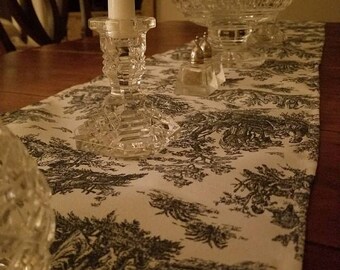 Toile Table Runner - Etsy