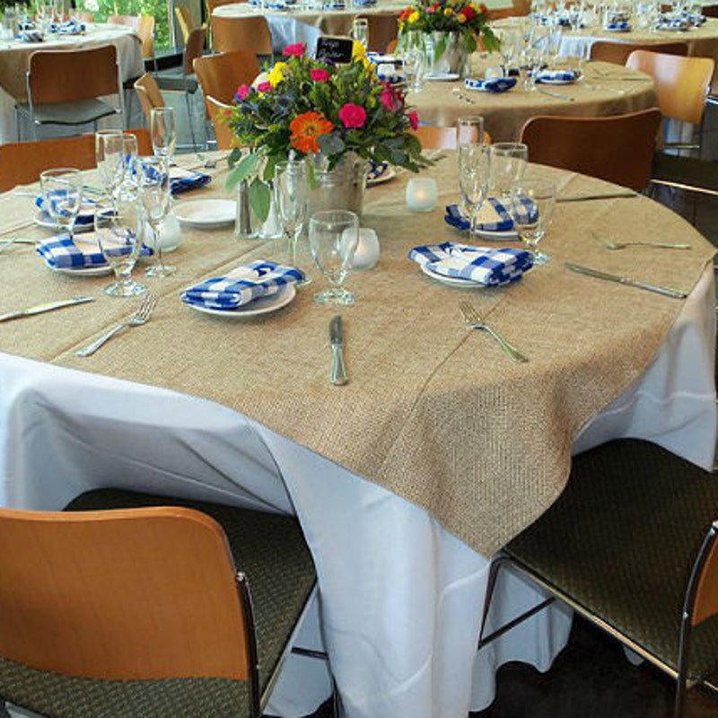 Burlap Table Cloth - Etsy