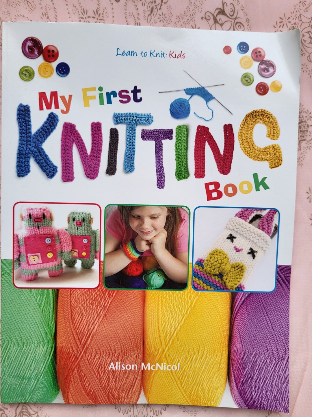 My First Knitting Book - Etsy