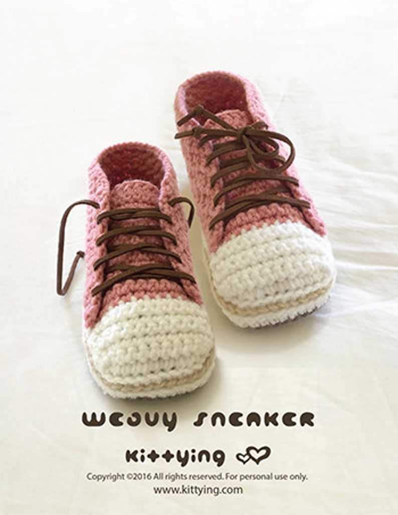 Sneakers CROCHET PATTERNS Woman Sneaker Pattern Design Lady - Etsy