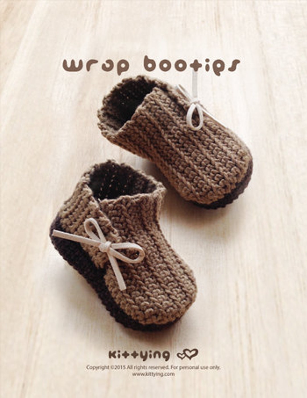 CROCHET PATTERN - Wrap Baby Booties Newborn Boots Preemie Shoes Crochet ...