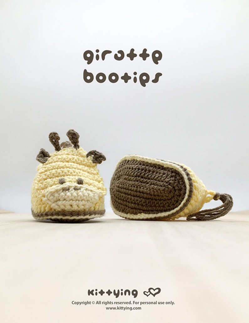 CROCHET PATTERN Baby Booties Giraffe Baby Shoes Giraffe Preemie Socks ...