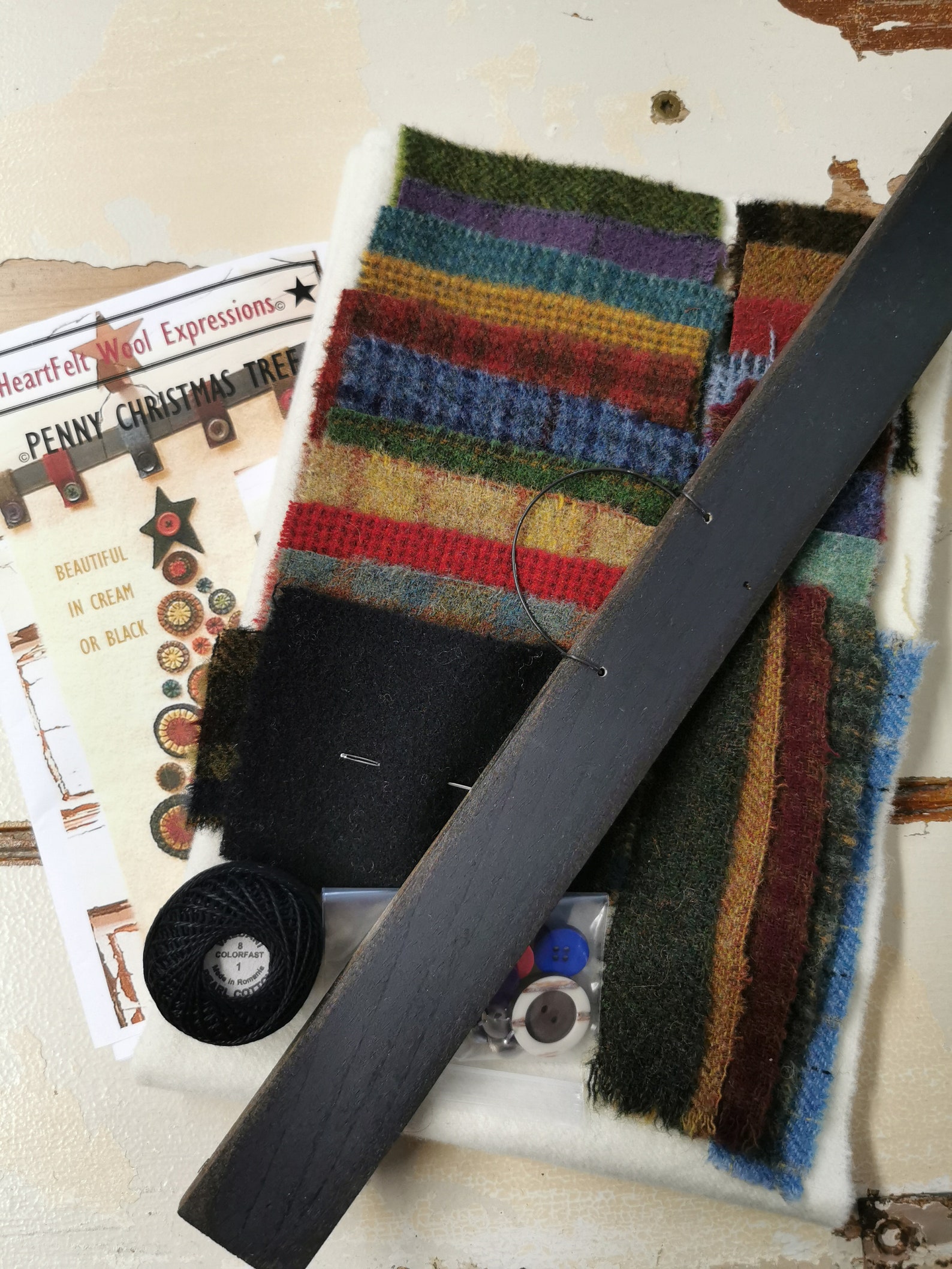 PENNY CHRISTMAS TREE Kit Patchwork Applique - Etsy UK