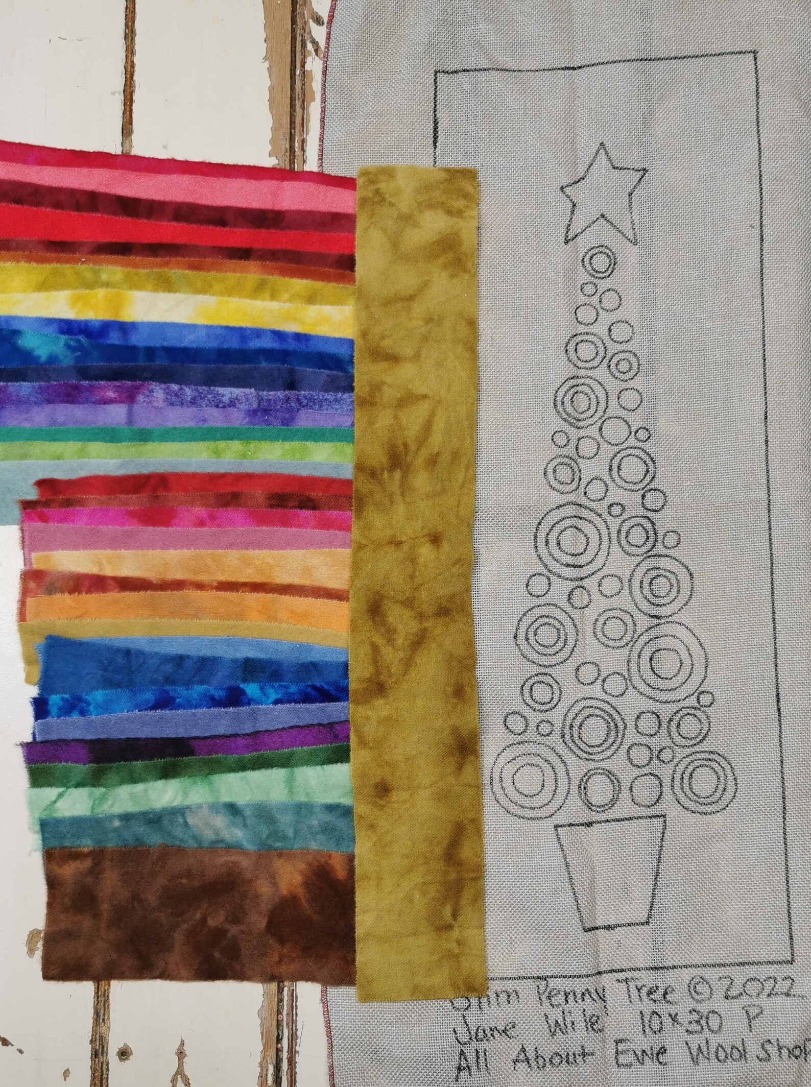 SLIM PENNY TREE Kit Hooking Punching - Etsy