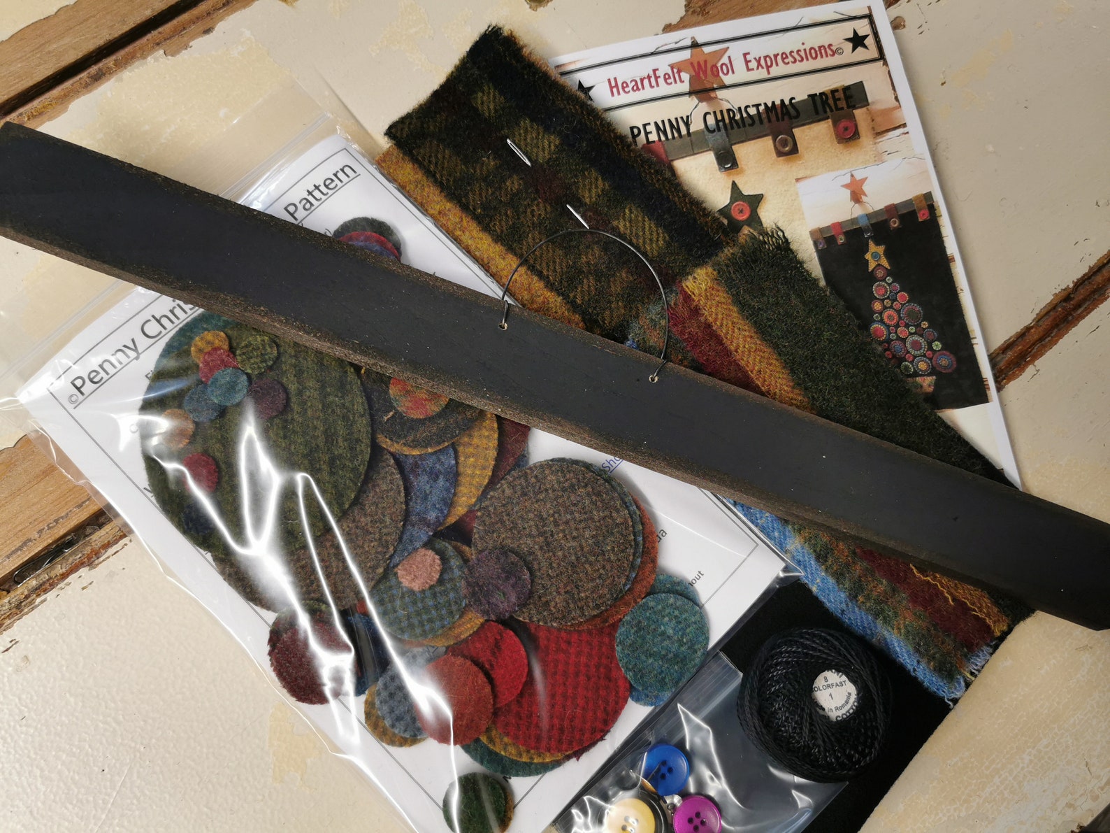 PENNY CHRISTMAS TREE Kit Patchwork Applique | Etsy UK