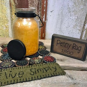 LIVE SIMPLY PENNY Mat Kit Patchwork Applique - Etsy Canada