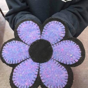 WOOL FLOWER MAT Epattern Download | Patchwork | Applique - Etsy