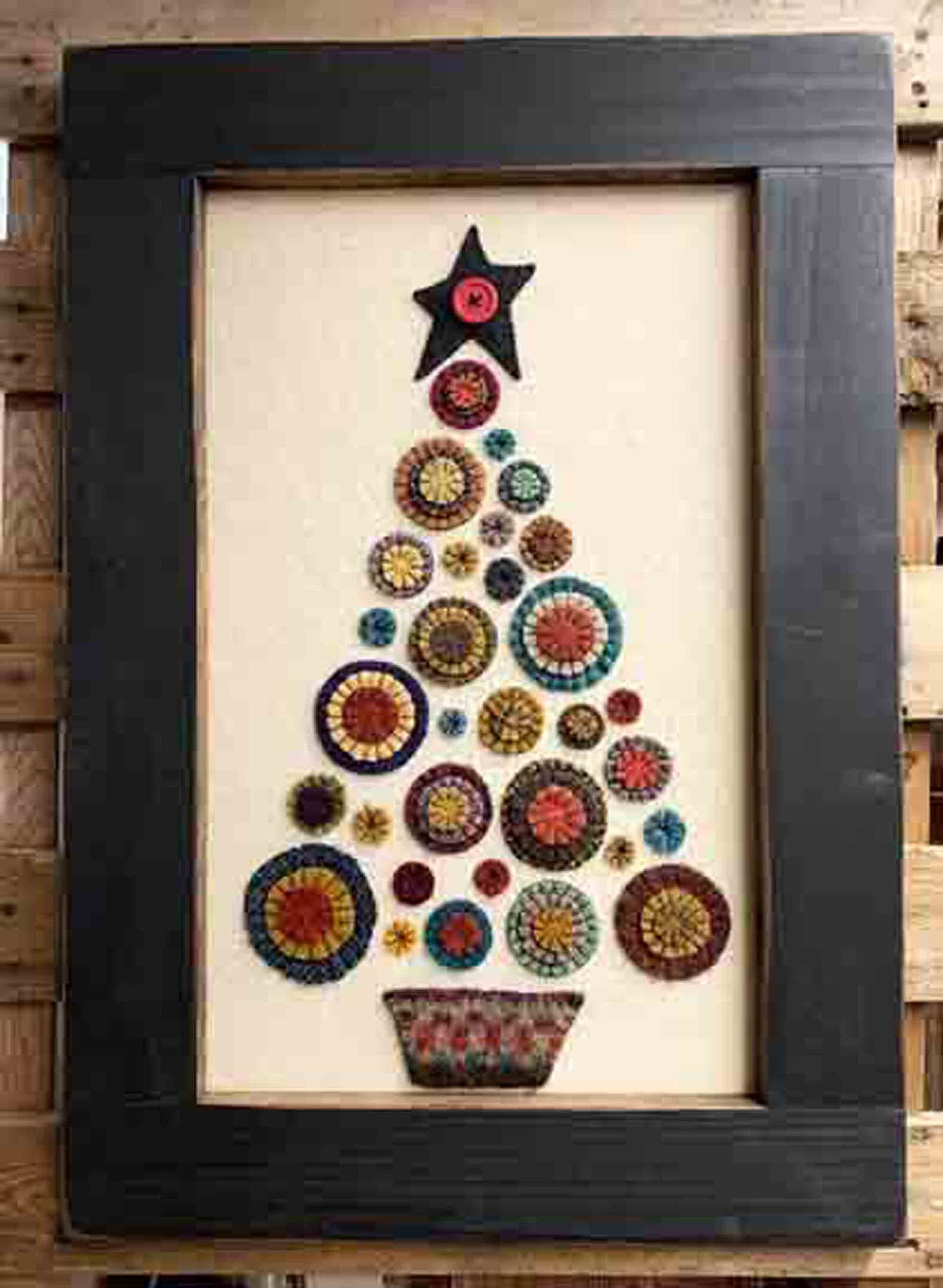 PENNY CHRISTMAS TREE Kit Patchwork Applique | Etsy UK