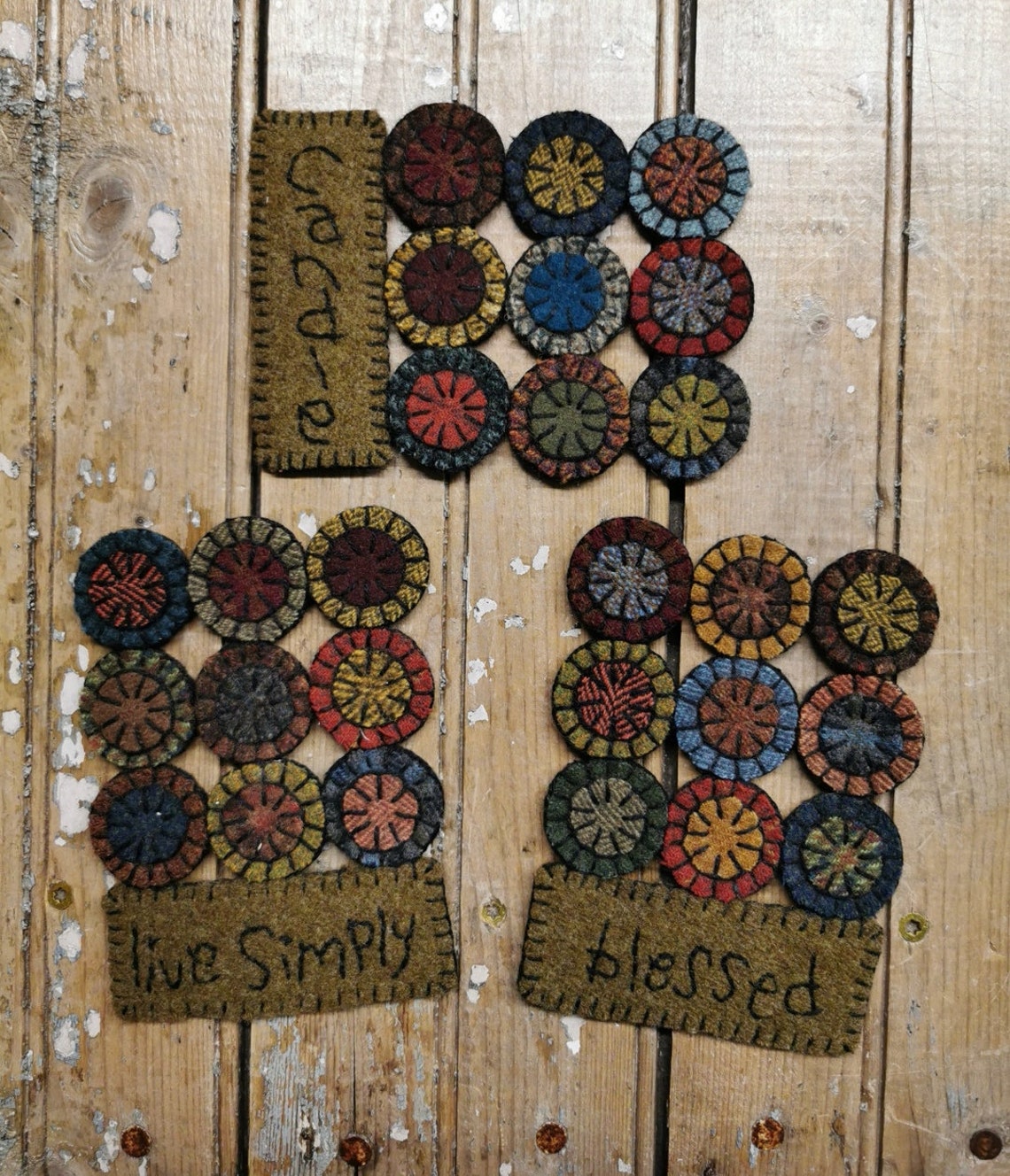 PENNY PATCH Mat Kit Patchwork Applique | Etsy