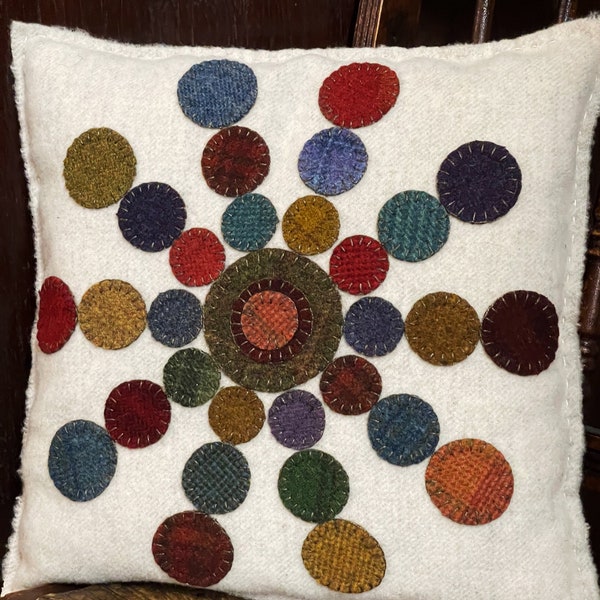 Wool Applique Pillow - Etsy