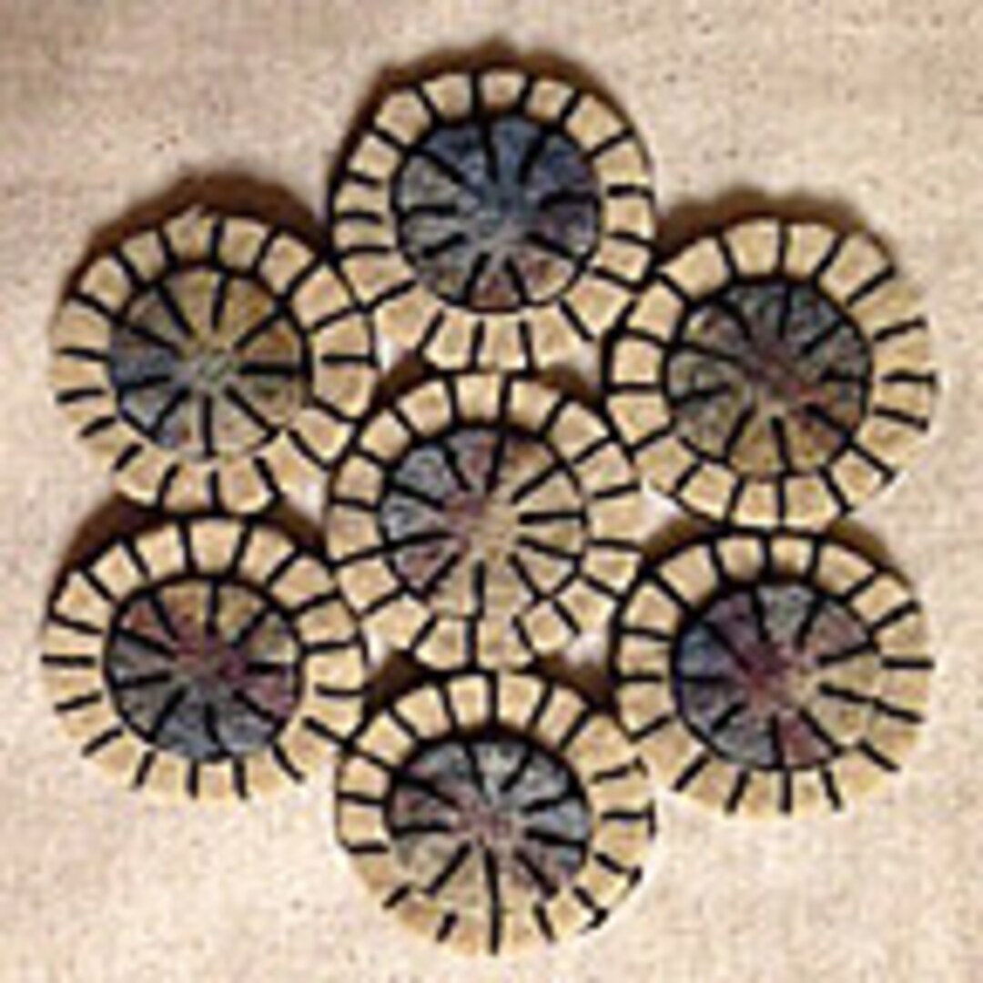 Wool Penny Mat Applique and Blanket Stitch Tutorial Including Pictures ...