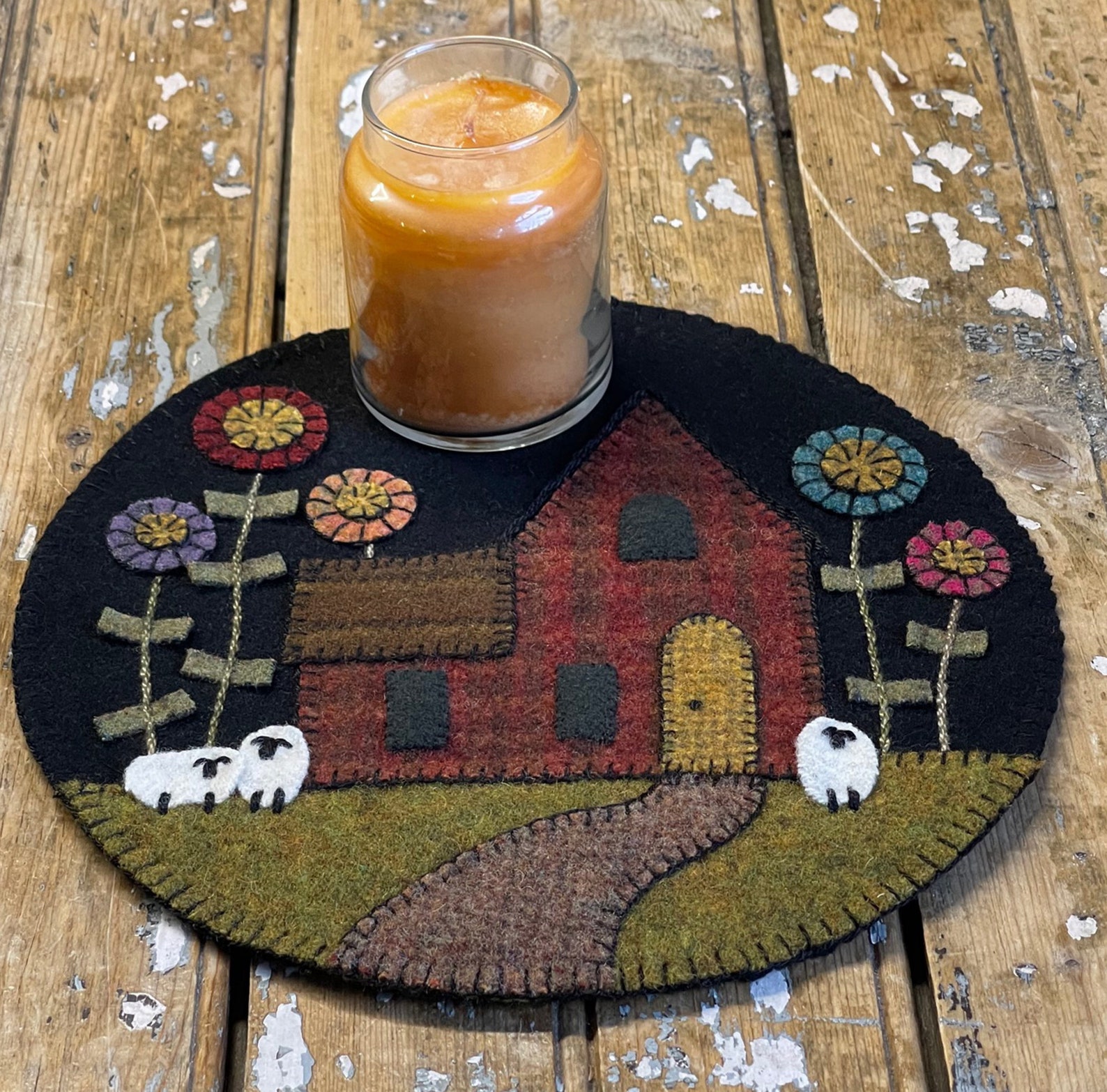 Welcome Home Mat Printed Pattern Applique Patchwork Hand - Etsy
