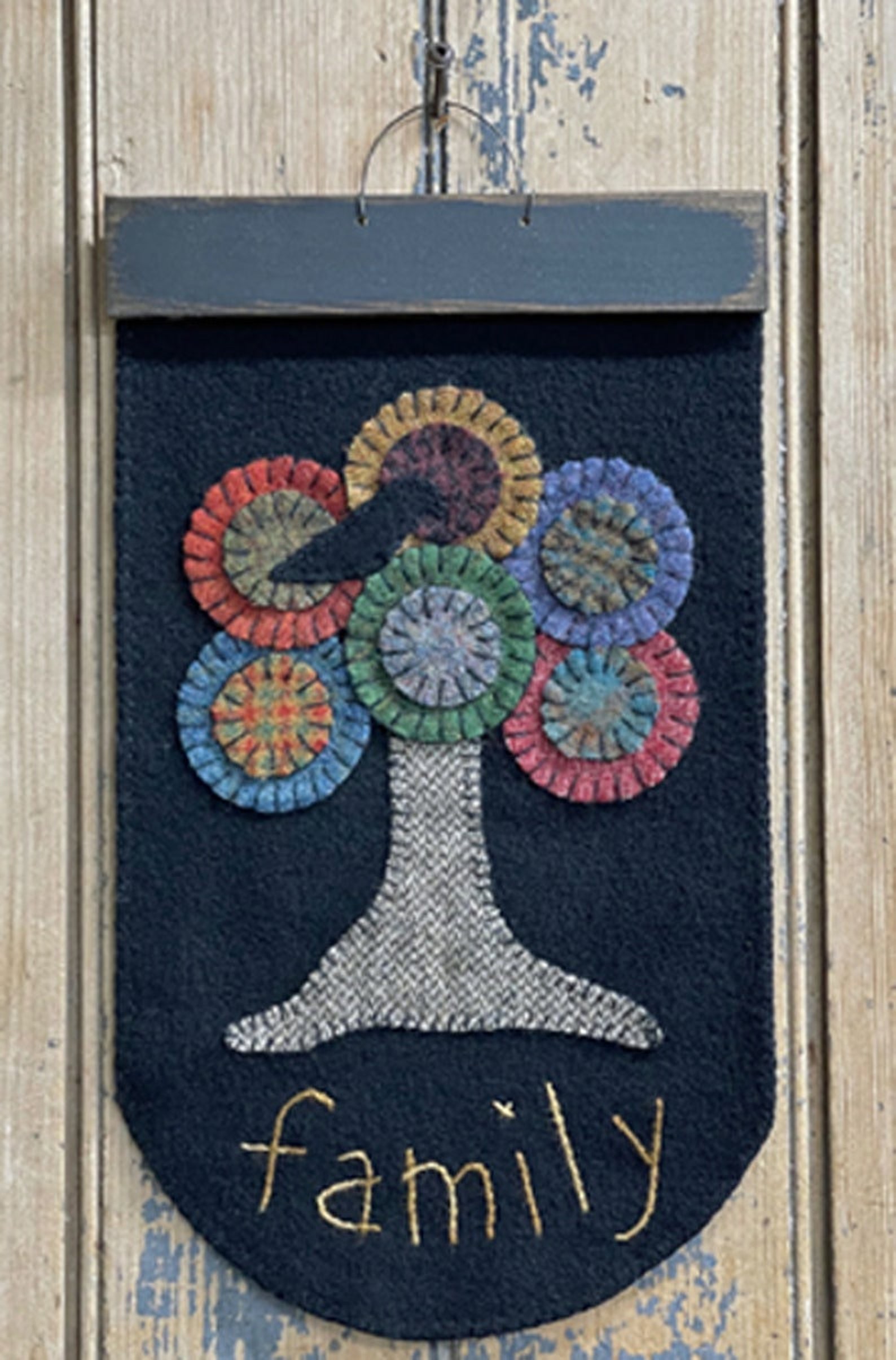 FAMILY TREE FLAG Kit Patchwork Applique - Etsy