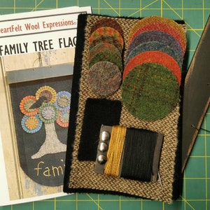 FAMILY TREE FLAG Kit Patchwork Applique - Etsy
