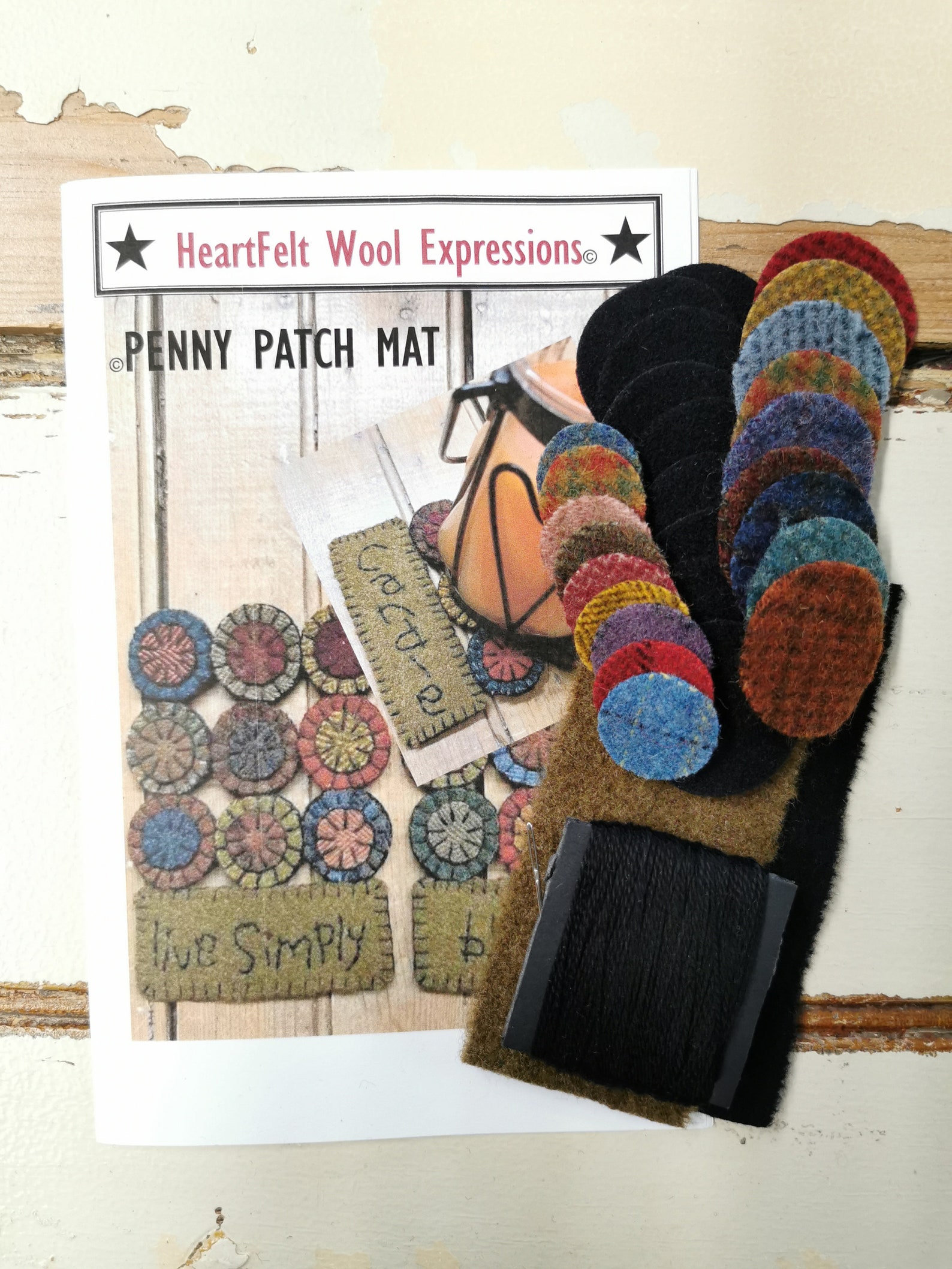 PENNY PATCH Mat Kit Patchwork Applique | Etsy