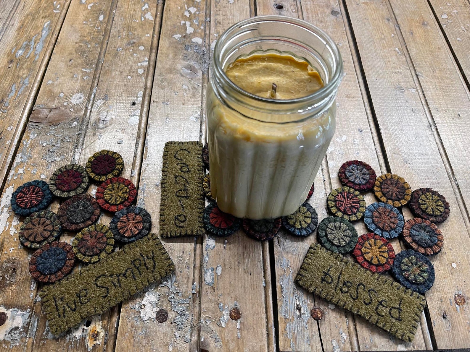 PENNY PATCH Mat Kit Patchwork Applique | Etsy