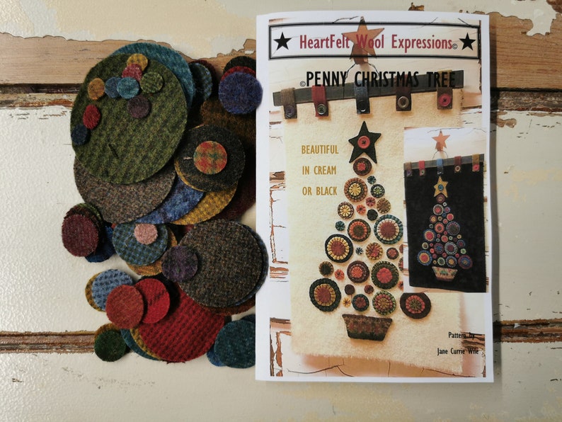 PENNY CHRISTMAS TREE Kit Patchwork Applique | Etsy UK