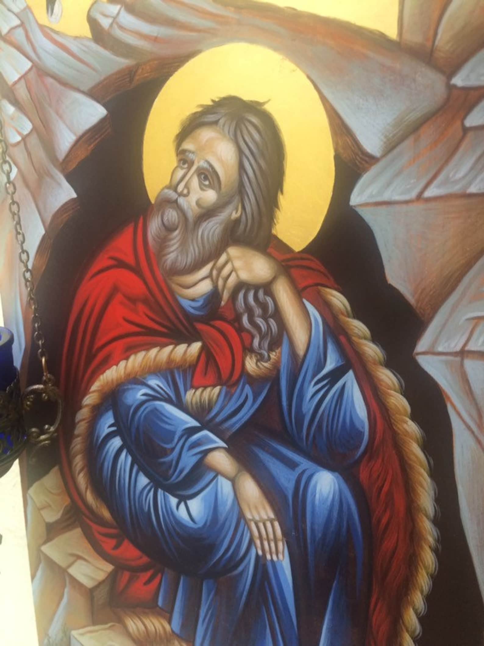 Prophet Elijah. Orthodox Byzantine Icon .hand Painted Greek Icon ...