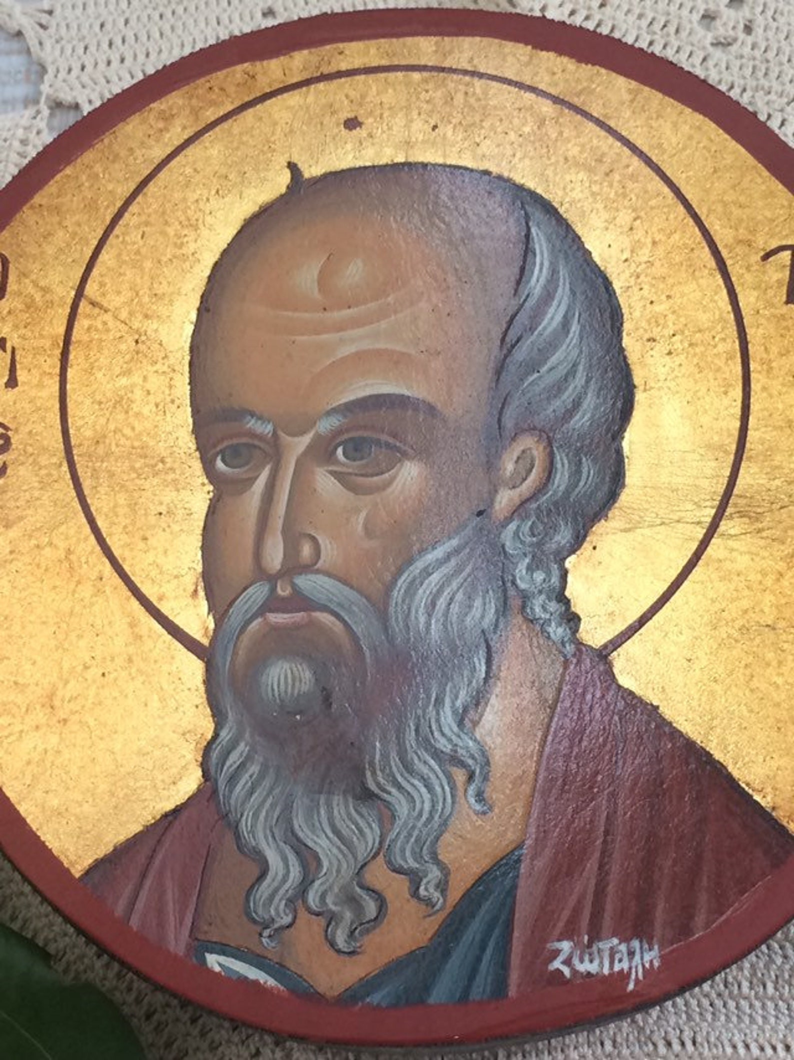 Buy Saint Paul /hand Painted Greek Orthodox Icon /byzantine Art ...