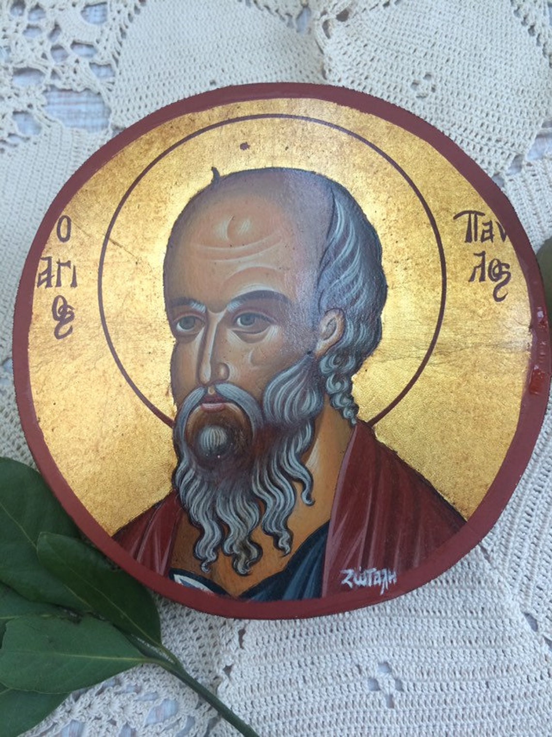 Saint Paul /hand Painted Greek Orthodox Icon /byzantine Art / - Etsy