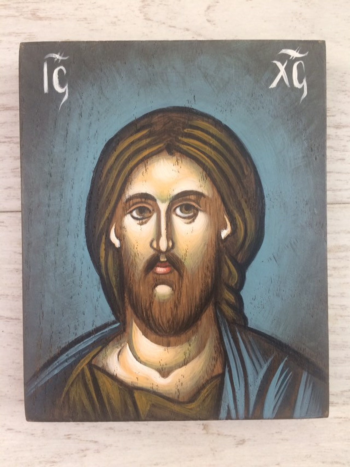 Jesus Christ Icon of Pantocrator Christian Icon Greek Orthodox - Etsy