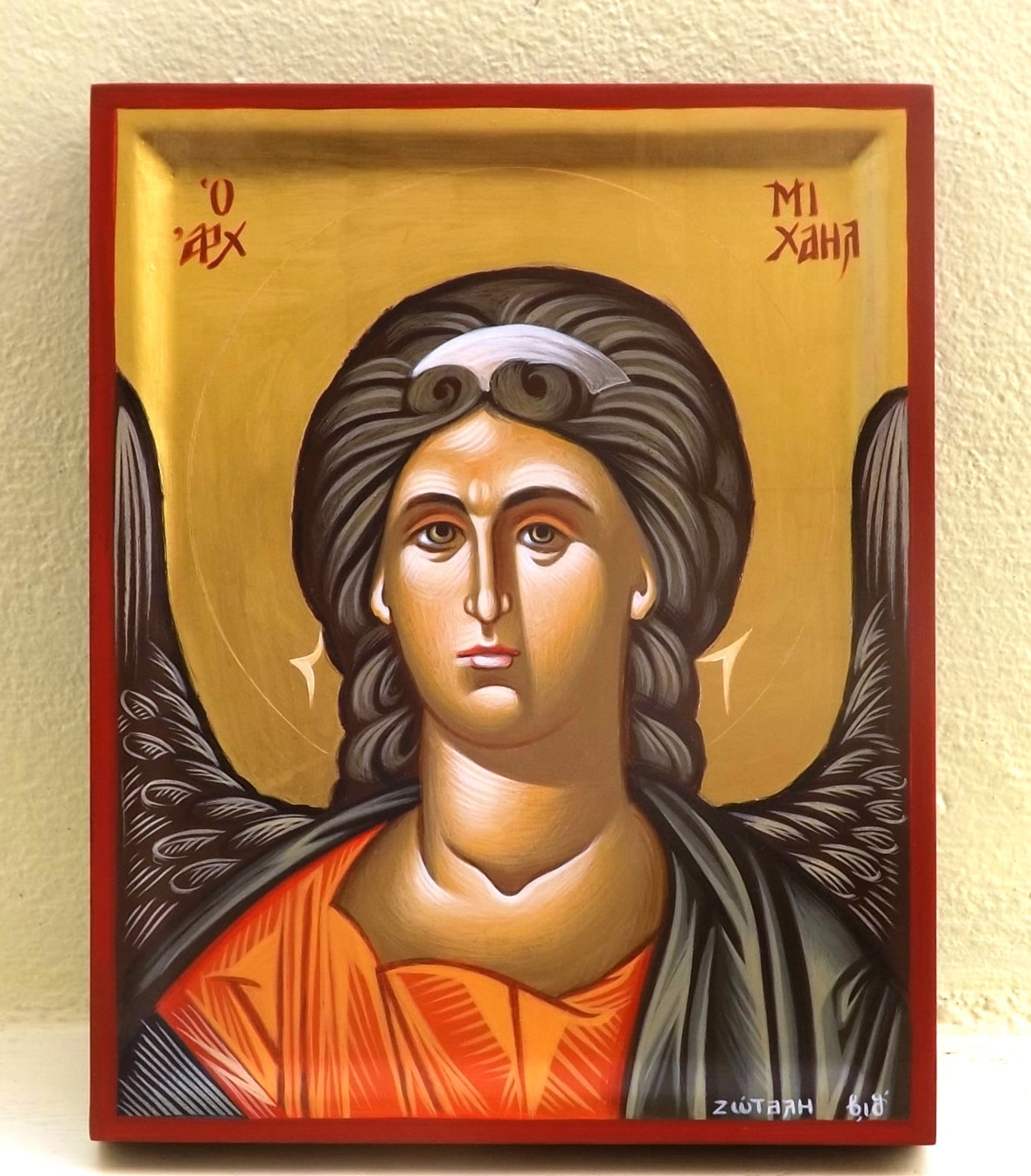 Angel Michael Orthodox Icon/greek Orthodox Icon/byzantine - Etsy