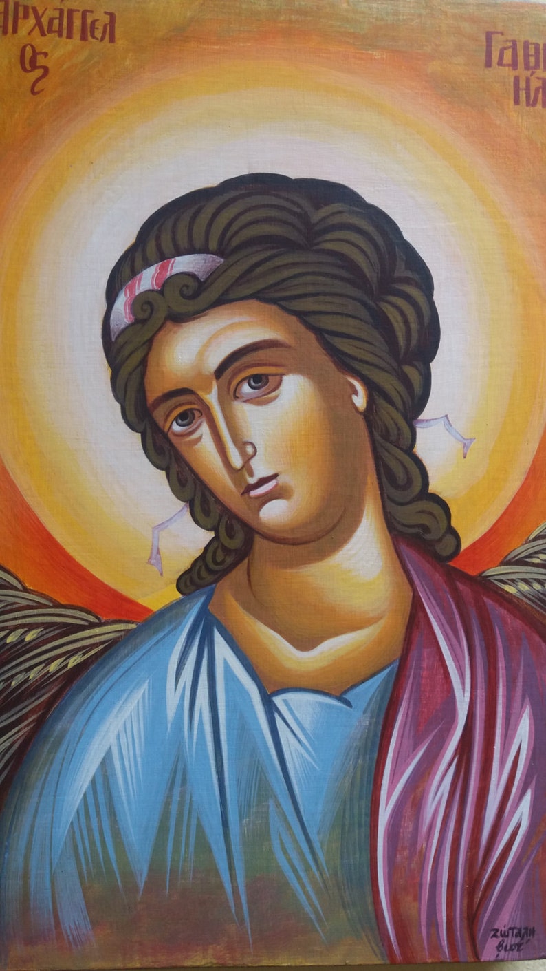 Orthodox Icon/angel Gabriel/greek Orthodox/byzantine/russian/christian ...