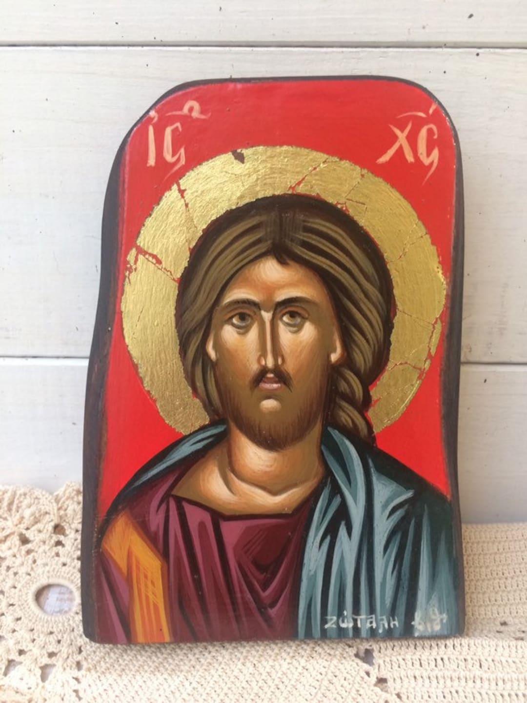 Jesus Christ Pantocrator /icon /christian Icon/greek Orthodox - Etsy