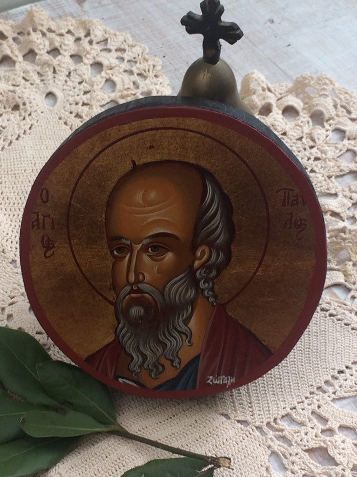 Saint Paul /hand Painted Greek Orthodox Icon /byzantine Art / - Etsy