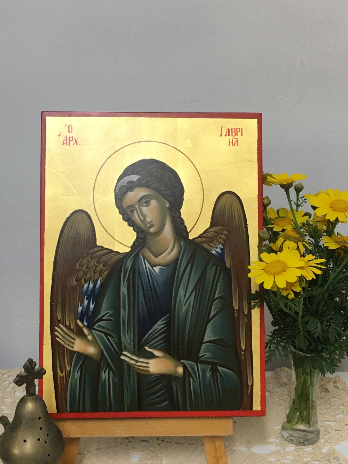 Angel Gabriel.orthodox Icon/greek Orthodox Icon/byzantine Art /russian ...