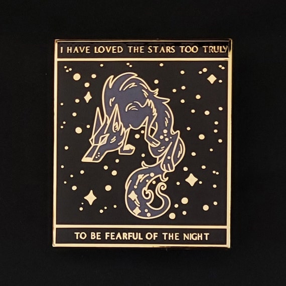 I Have Loved the Stars Too Truly Wolf Verity Gold Plated | Etsy