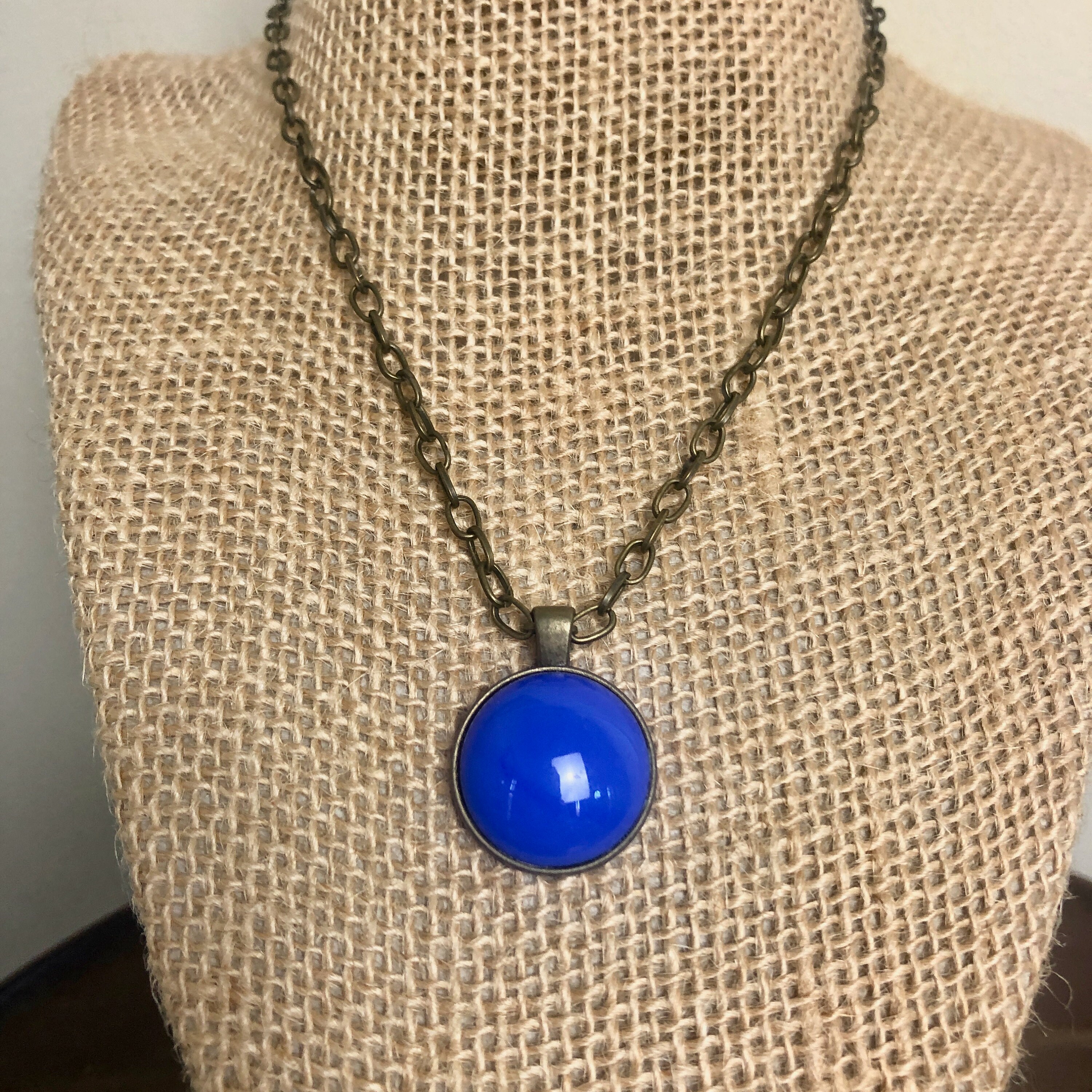 Power Pendant Necklace Blue Amber Green White Red Power - Etsy UK