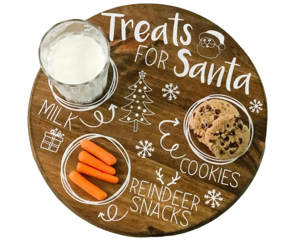 Round Santa Tray - Etsy