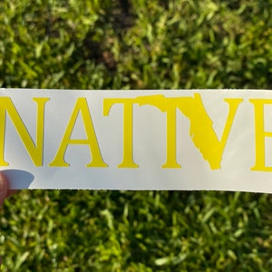 Florida Native Decal - Etsy
