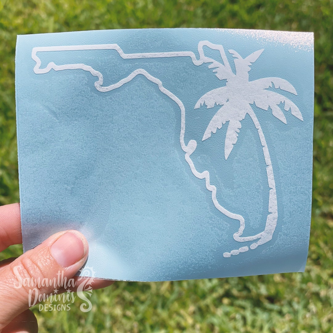 Florida Palm Tree Decal - Etsy