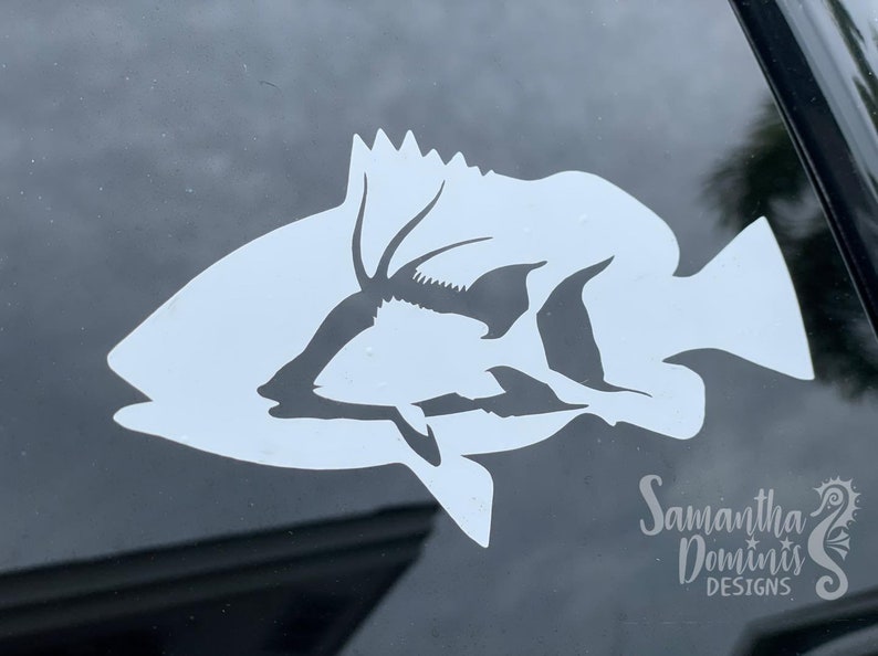 Grouper Hogfish Snapper Decal | Etsy