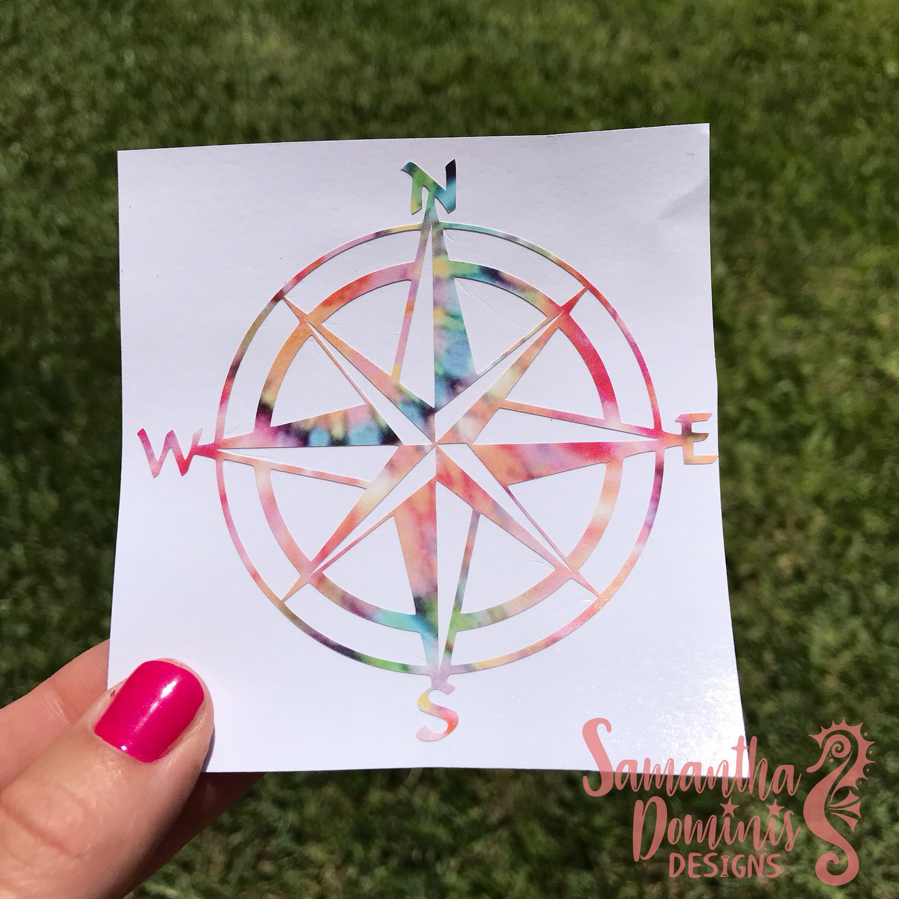 Nautical Compass Decal - Etsy