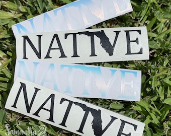 Florida Native Bumper Sticker - Etsy