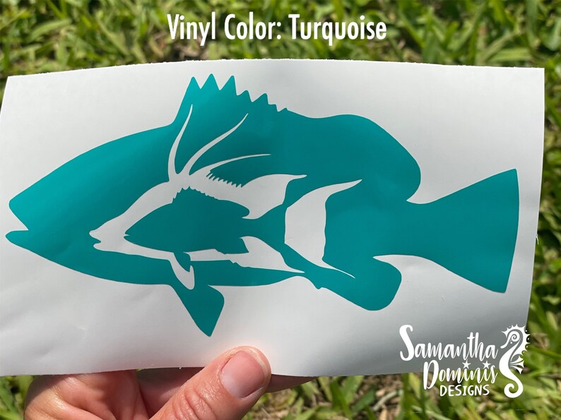 Grouper Hogfish Snapper Decal | Etsy