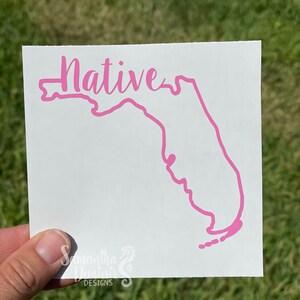Florida Native Decal - Etsy