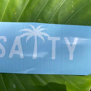 Salty Palm Tree Decal - Etsy