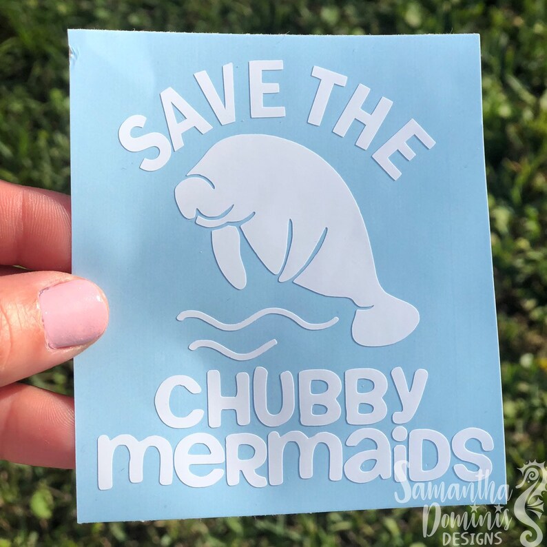 Save the Chubby Mermaids Decal | Etsy