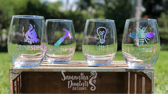 Toasted Buzzed Lit & Hammered Decals | Etsy