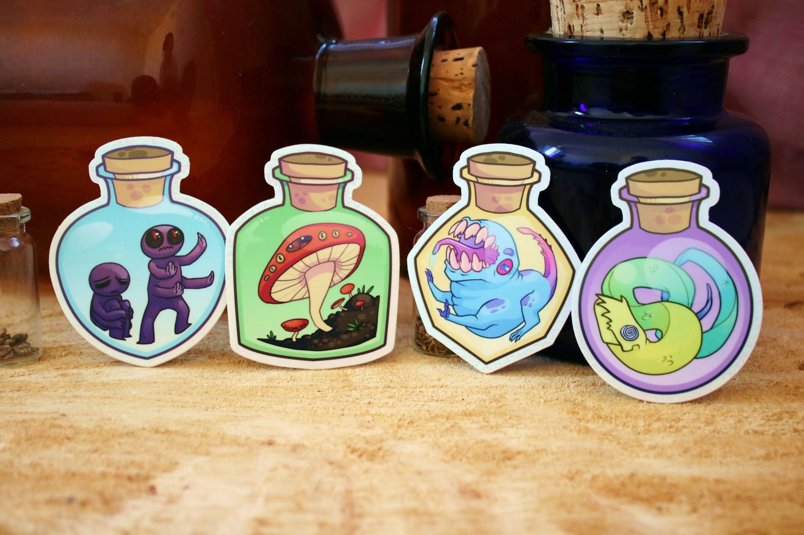 Potion Critters Vinyl Sticker Set - Etsy