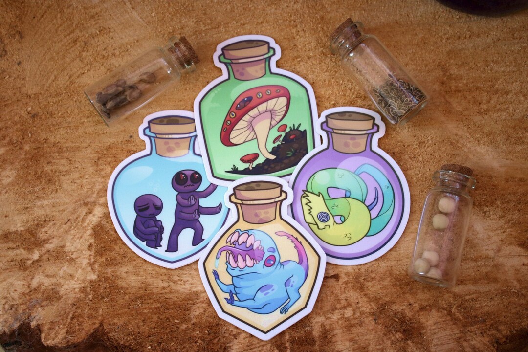 Potion Critters Vinyl Sticker Set - Etsy