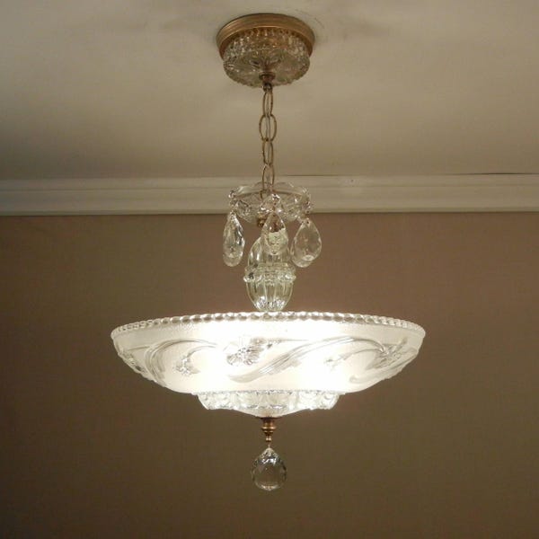 1940s Light Fixture - Etsy