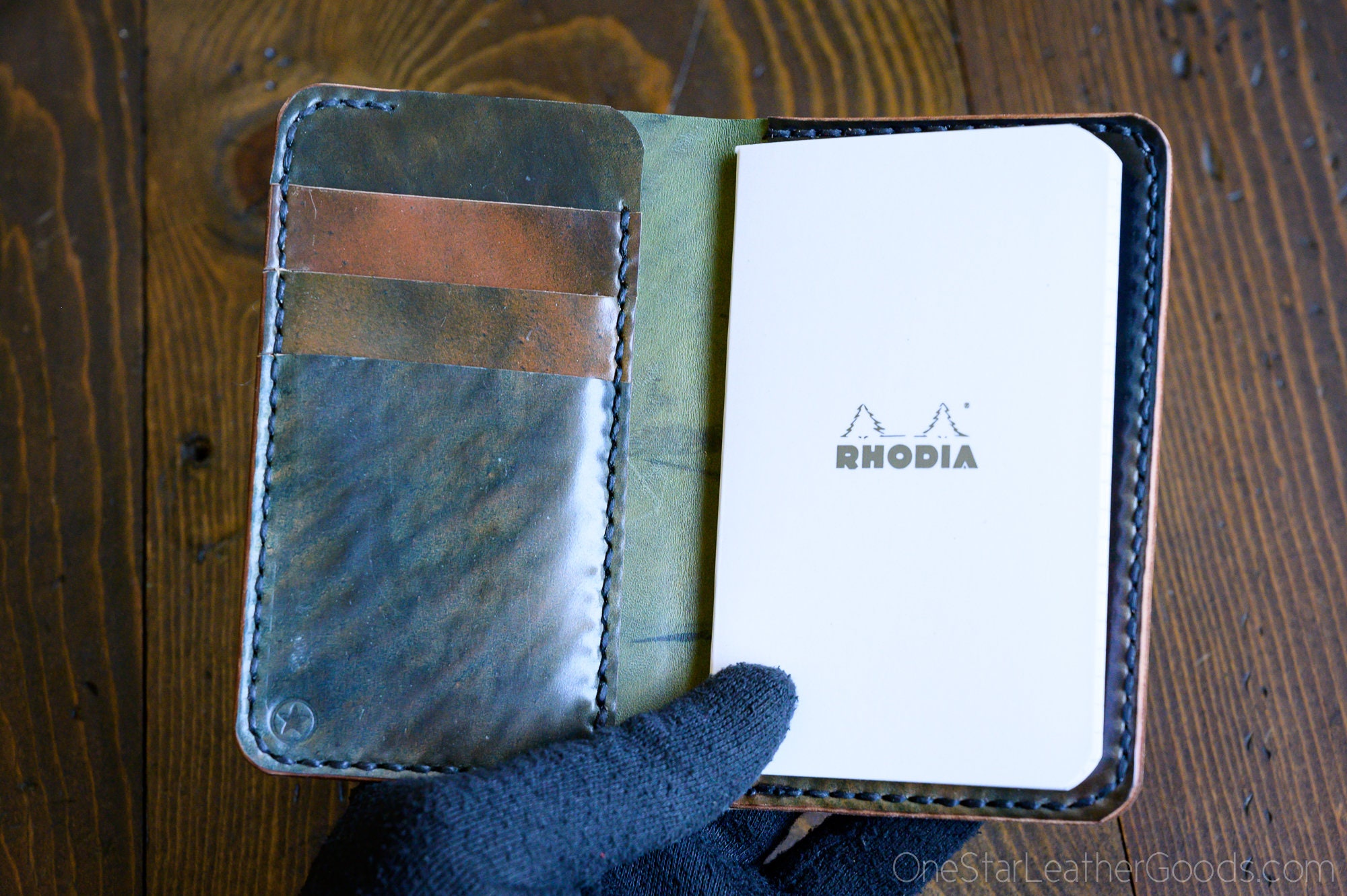 Notebook/Wallet for A7 notebooks Park Sloper Medium No Pen - Horween ...