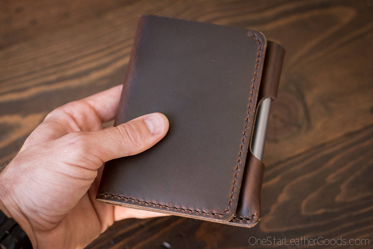 Passport / Notebook holder, Park Sloper Passport - brown Chromexcel leather
