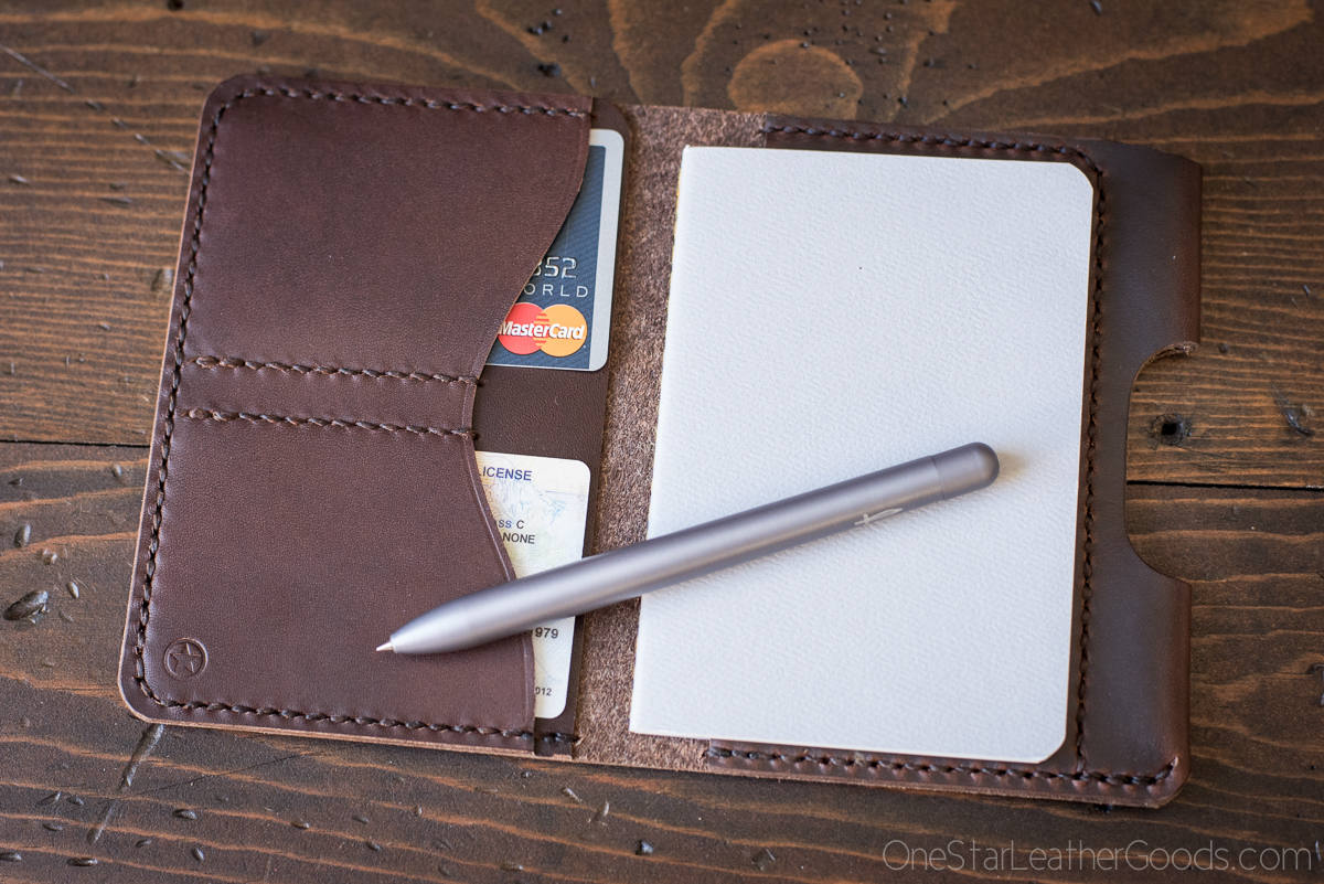 Passport / Notebook holder, Park Sloper Passport - brown Chromexcel leather